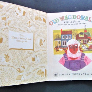 1960 Old Mcdonald Had A Farm / LITTLE GOLDEN BOOK / Pictures by Moritz ...