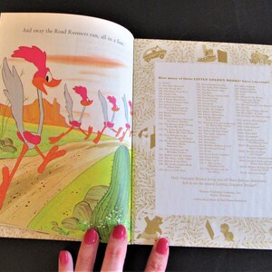 Vintage 1974 the Road Runner: A Very Scary Lesson, Little Golden Book ...