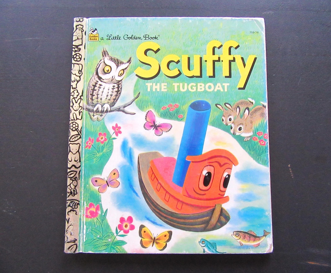 Vintage 1983 Scuffy the Tugboat Little Golden Book - Etsy