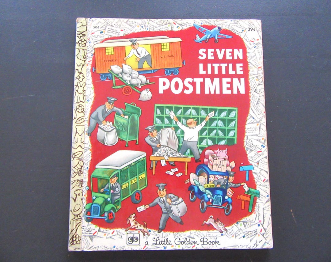 Seven Little Postmen: Vintage Little Golden Book, 1972 - Etsy