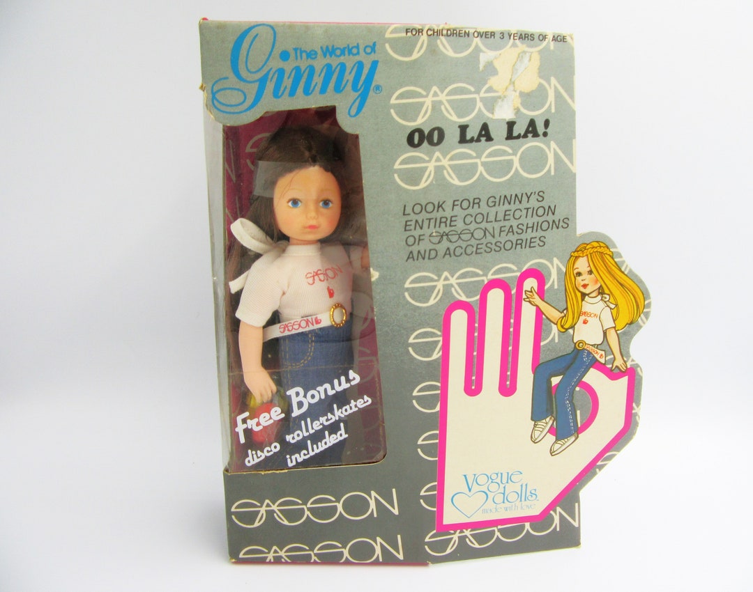 1981 Ginny Vidal Sassoon Doll: Vogue, New in Box, Disco Roller Skates ...