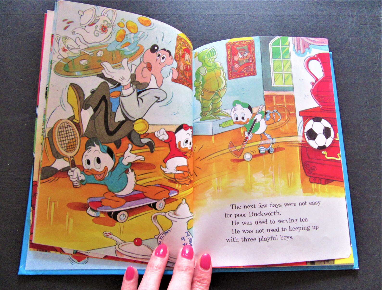 1989 Vintage DUCKTALES Webby Saves the Day / WALT DISNEY / Hardcover ...