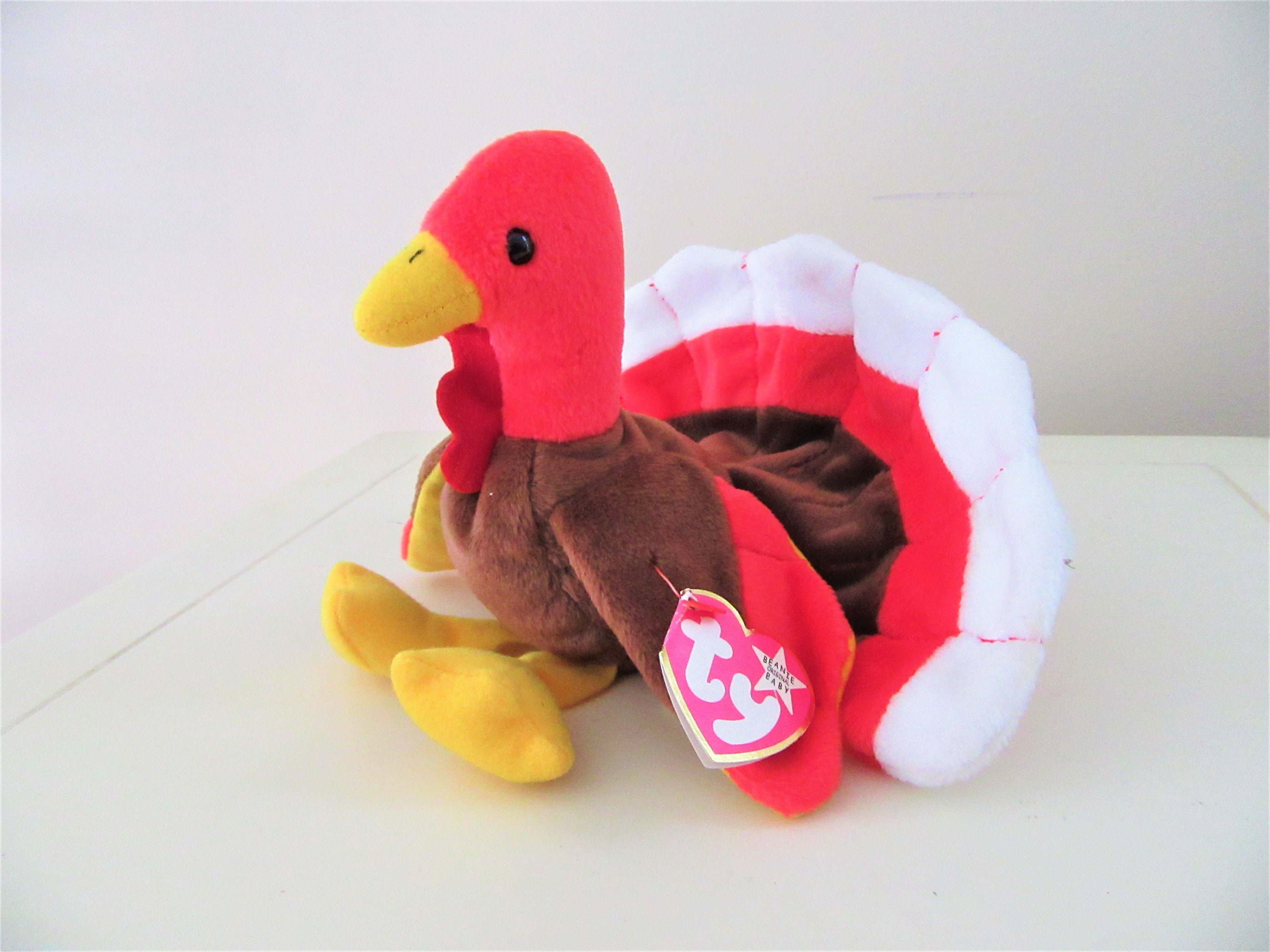 1996 Original TY BEANIE BABIES Gobbles the Turkey Rare Retired | Etsy