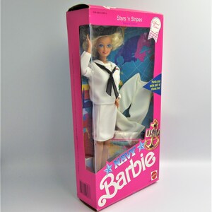 1990 Stars and Stripes NAVY BARBIE USN Vintage Barbie 9693 | Etsy