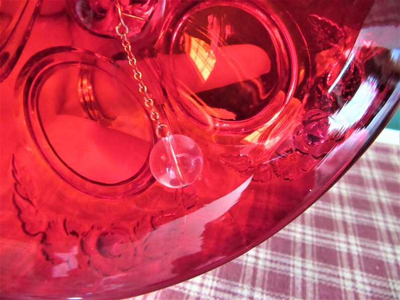 Vintage FENTON RED GLASS Bell Fenton Art Glass Collectible Red | Etsy