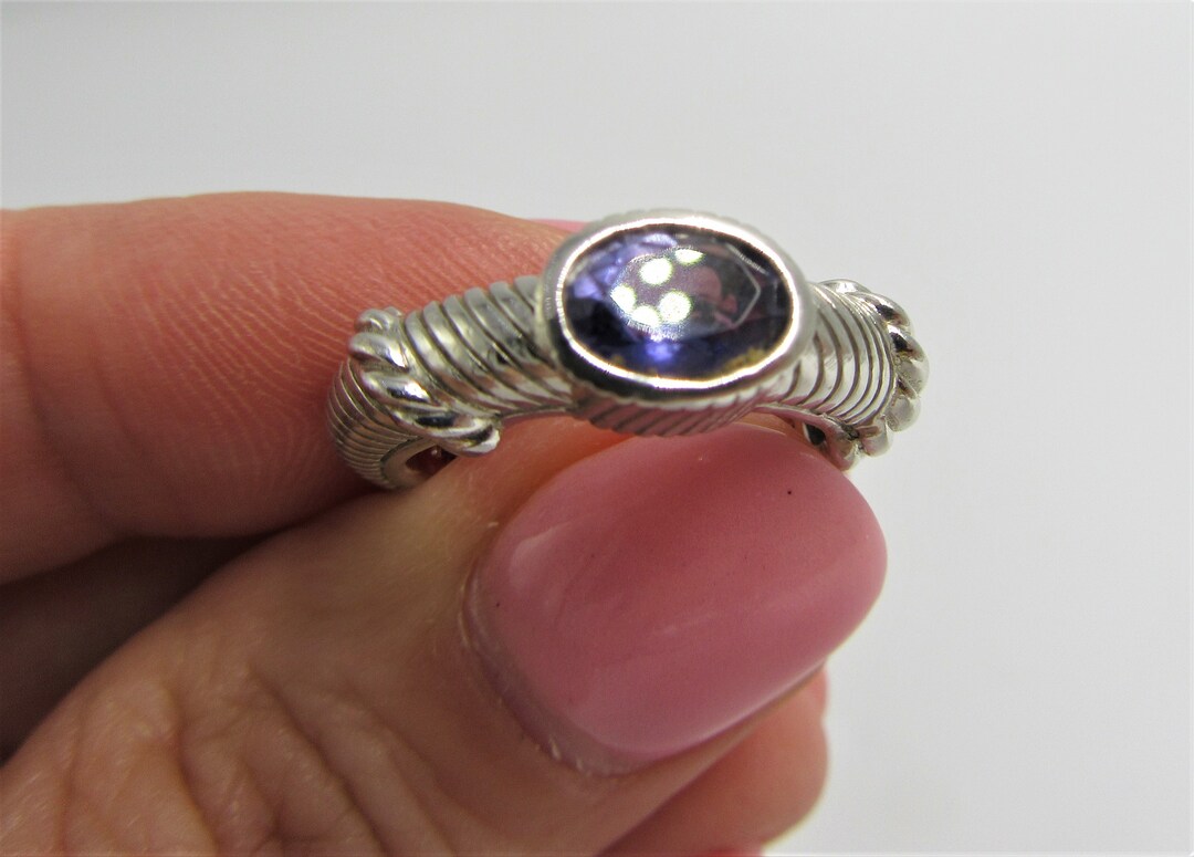 Vintage Signed JUDITH RIPKA RING / Jewelry / 925 Sterling Silver ...
