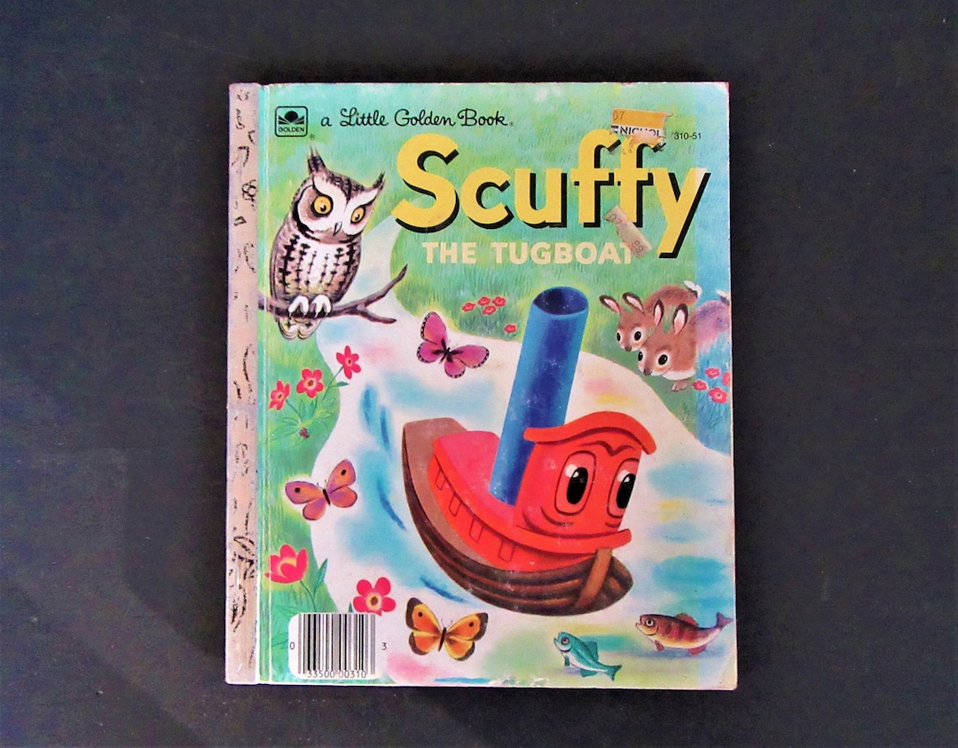 1974 Vintage SCUFFY the TUGBOAT / Little Golden Book / Children's Book ...