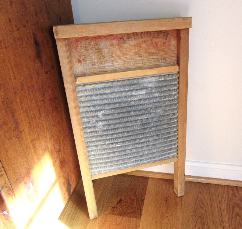 Antique National Washboard Co No. 701 – Rustic Wooden & Metal Washboard ...