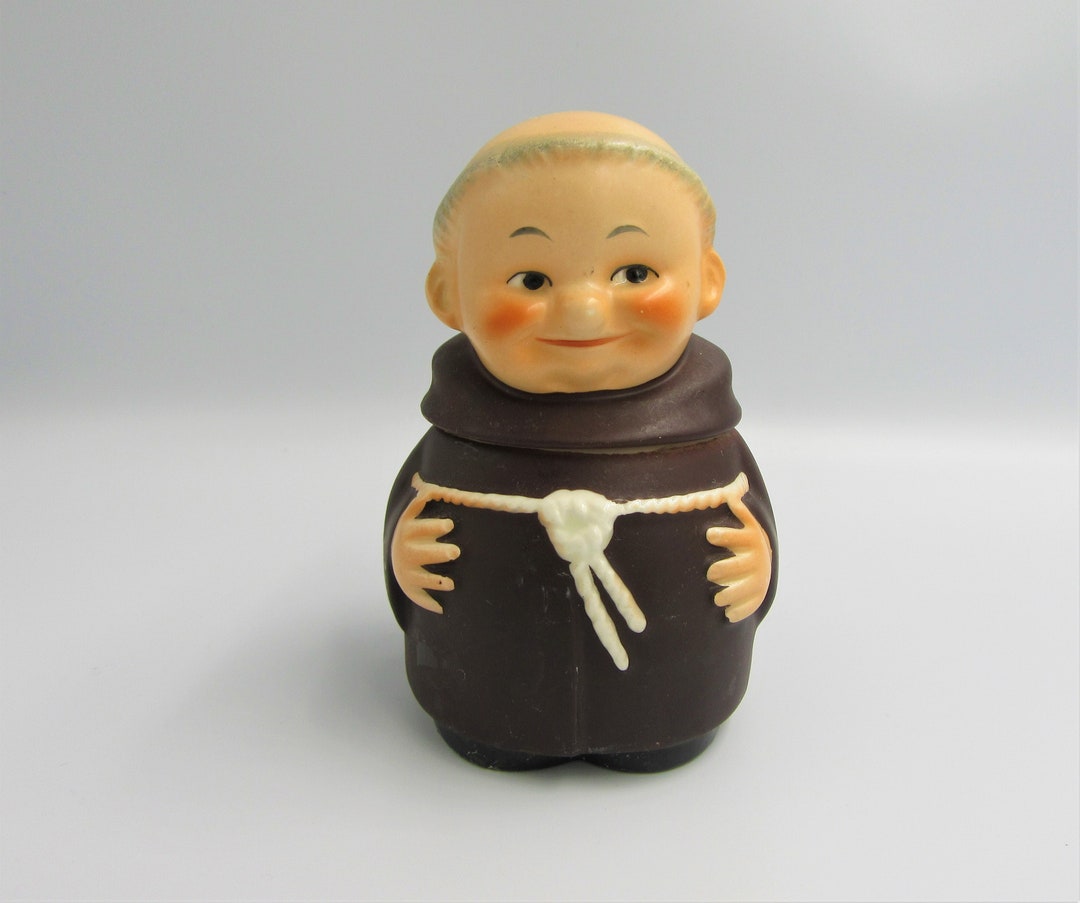 Vintage GOEBEL FRIAR TUCK Sugar Bowl With Lid Mustard Jelly Jar Z37 4 3 ...