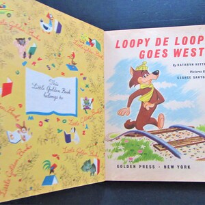 1960 Loopy De Loop Goes West: Vintage Little Golden Book, First Edition ...