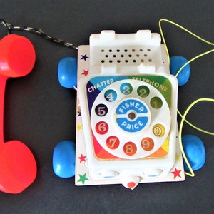 Vintage 1960's FISHER PRICE / Chatter Phone / Model # 747 / Pull-a-long ...