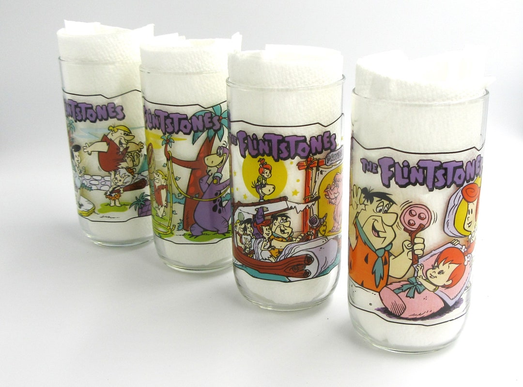 1991 Flintstones Hardees Glass: 30th Anniversary Cartoon Collectible - Etsy