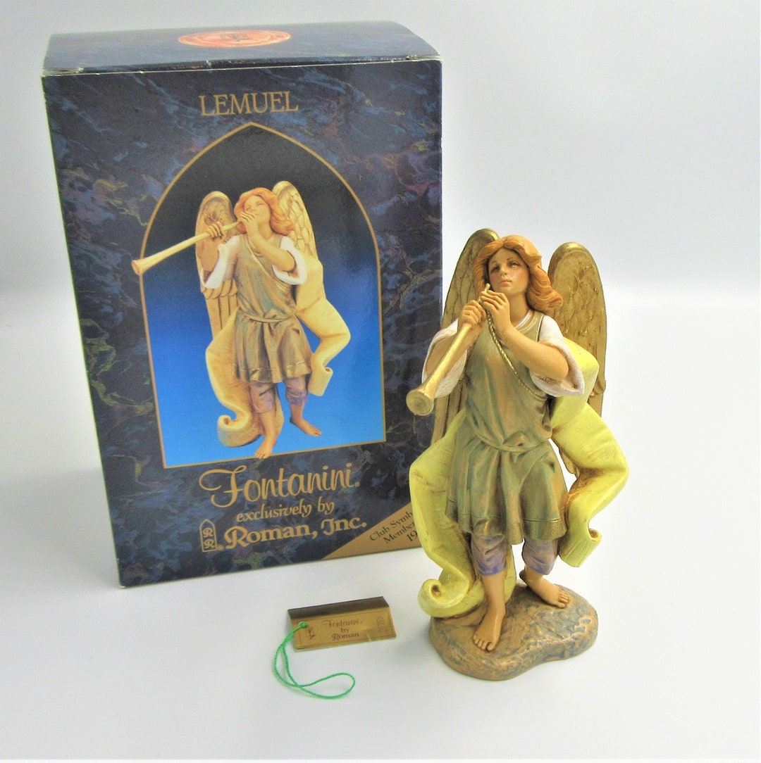 1999 Fontanini Lemuel Angel Figurine: Heirloom Nativity Collectors' Club - Etsy