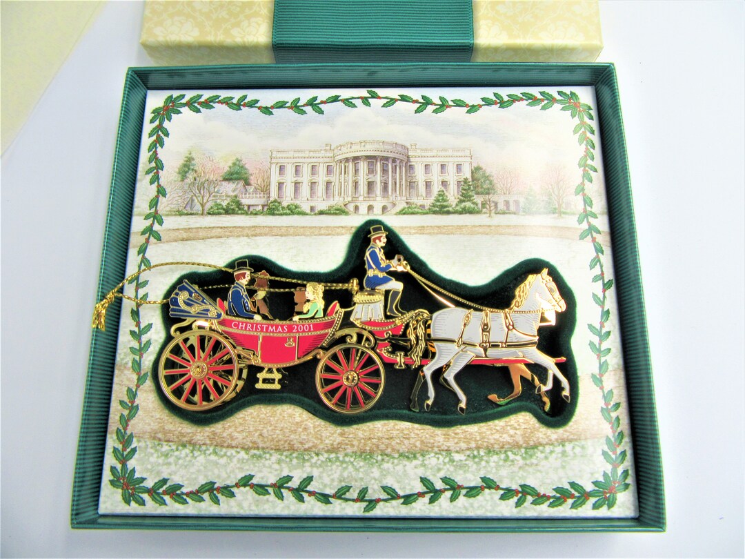 2001 WHITE HOUSE Annual CHRISTMAS Ornament With Original Box Mint ...