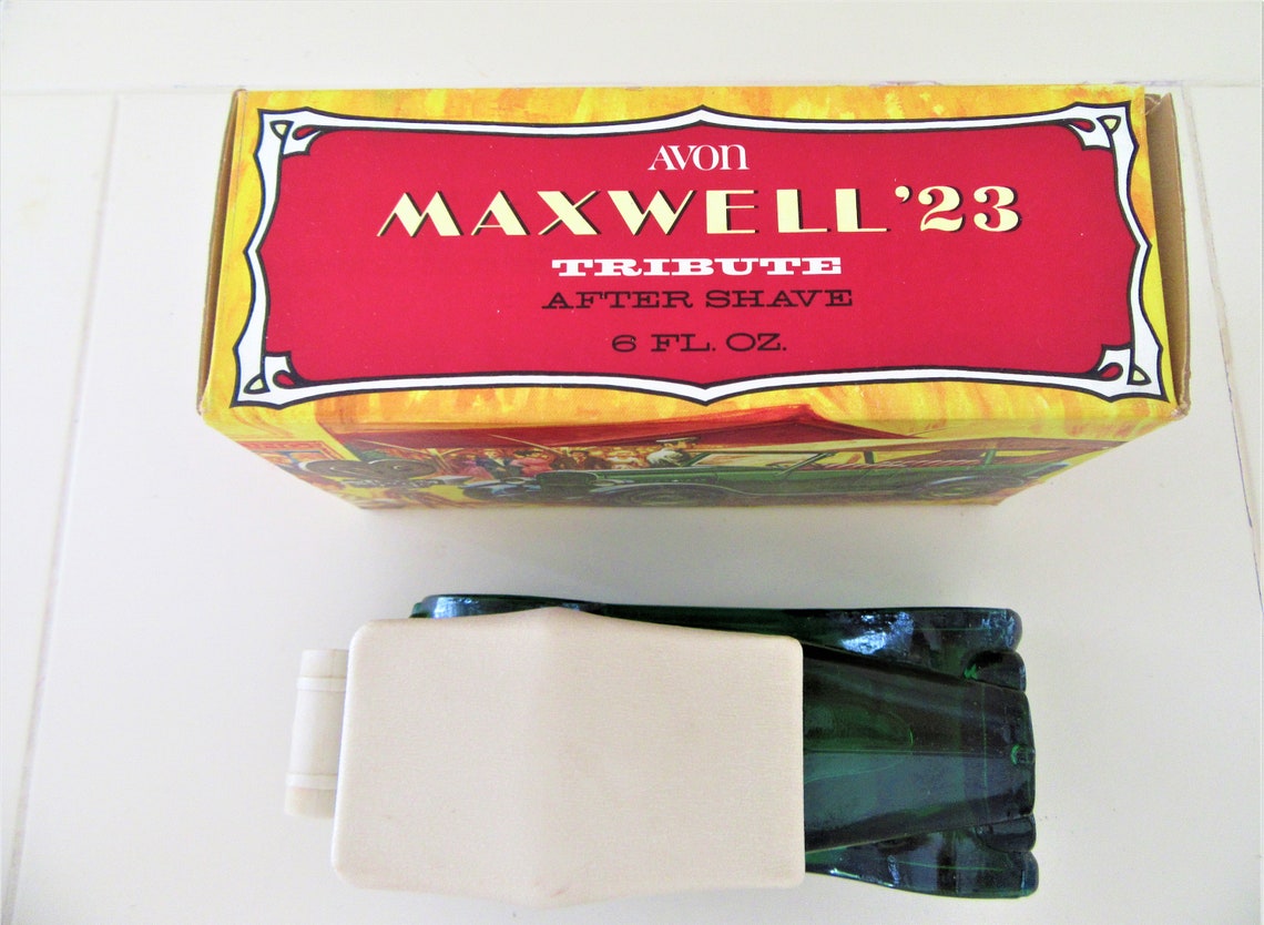 AVON GREEN MAXWELL '23 Tribute After Shave 6 Oz Full With | Etsy