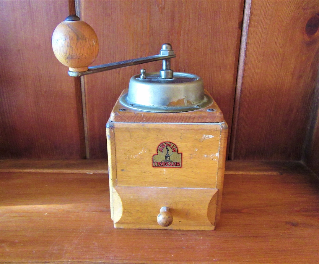 Molinillo de café Vintage Armin Trosser: Molino de madera de Alemania ...