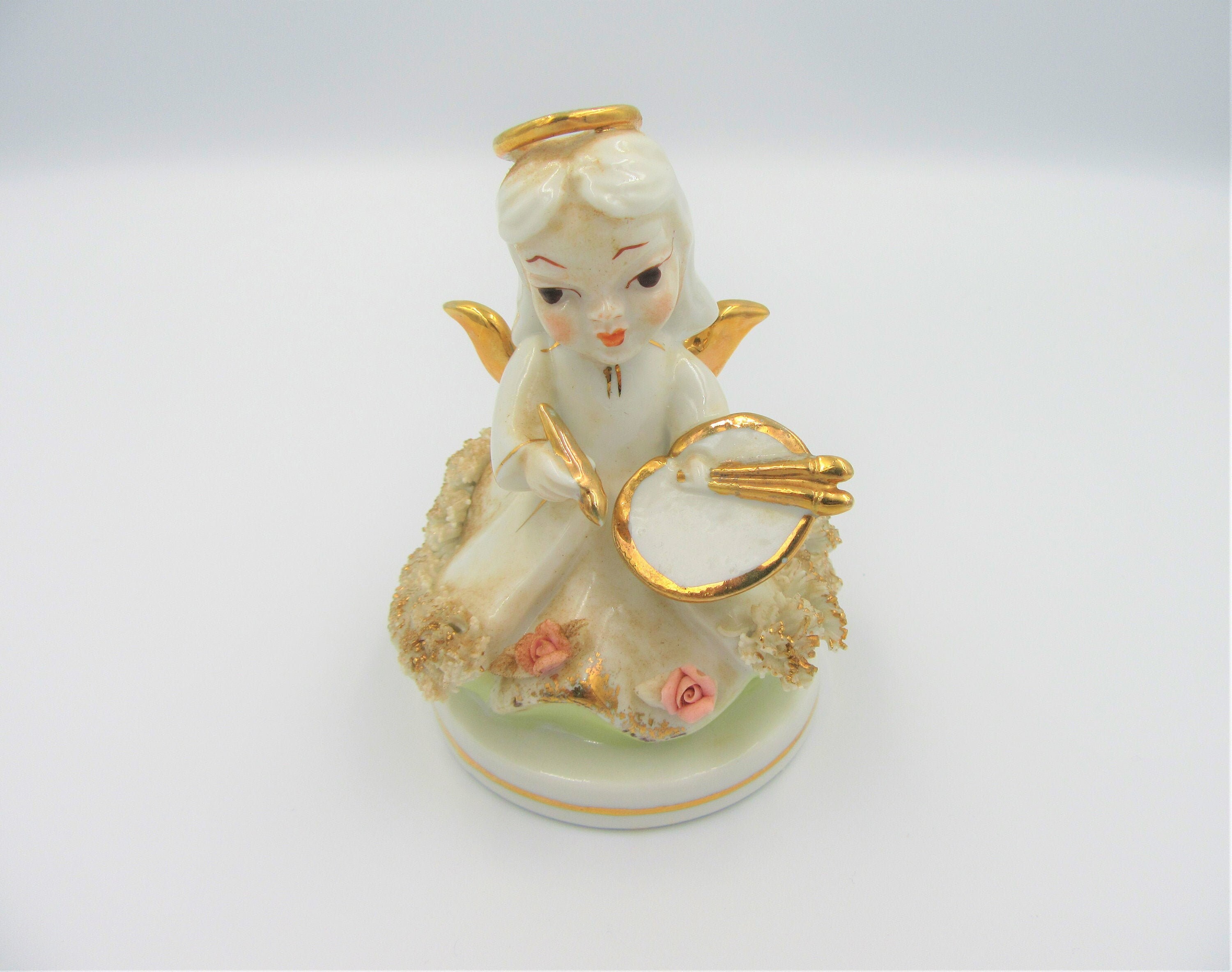 1950's LEFTON SPAGHETTI ANGEL With Artists Palette White | Etsy