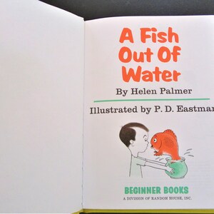 1989 Vintage A Fish Out of Water / I Can Read It Beginner Book ...