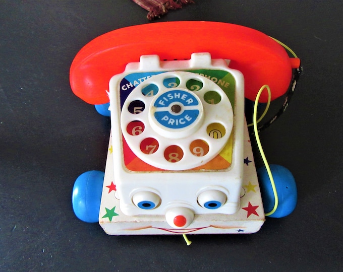 Vintage 1960's FISHER PRICE / Chatter Phone / Model # 747 / Pull-a-long ...
