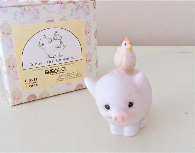 Collectibles Tubby's First Christmas Vintage 1983 Pig w/h Chicken ...