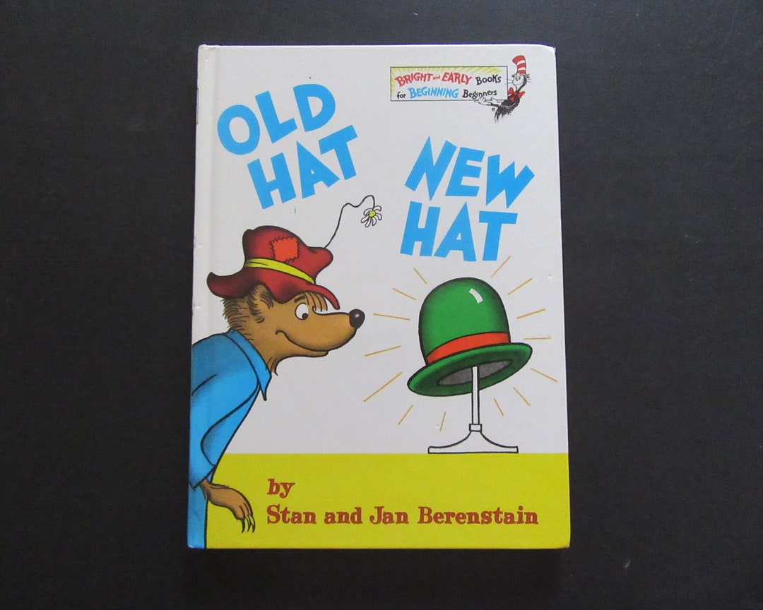 1970 OLD HAT NEW Hat / by Stan and Jan Berenstain / Bright and - Etsy