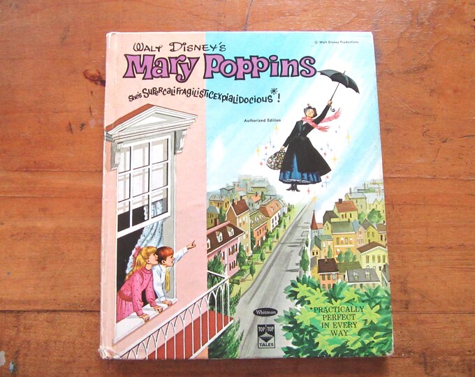 1964 Vintage MARY POPPINS / Walt Disney / Top Top Tales Book / Children ...