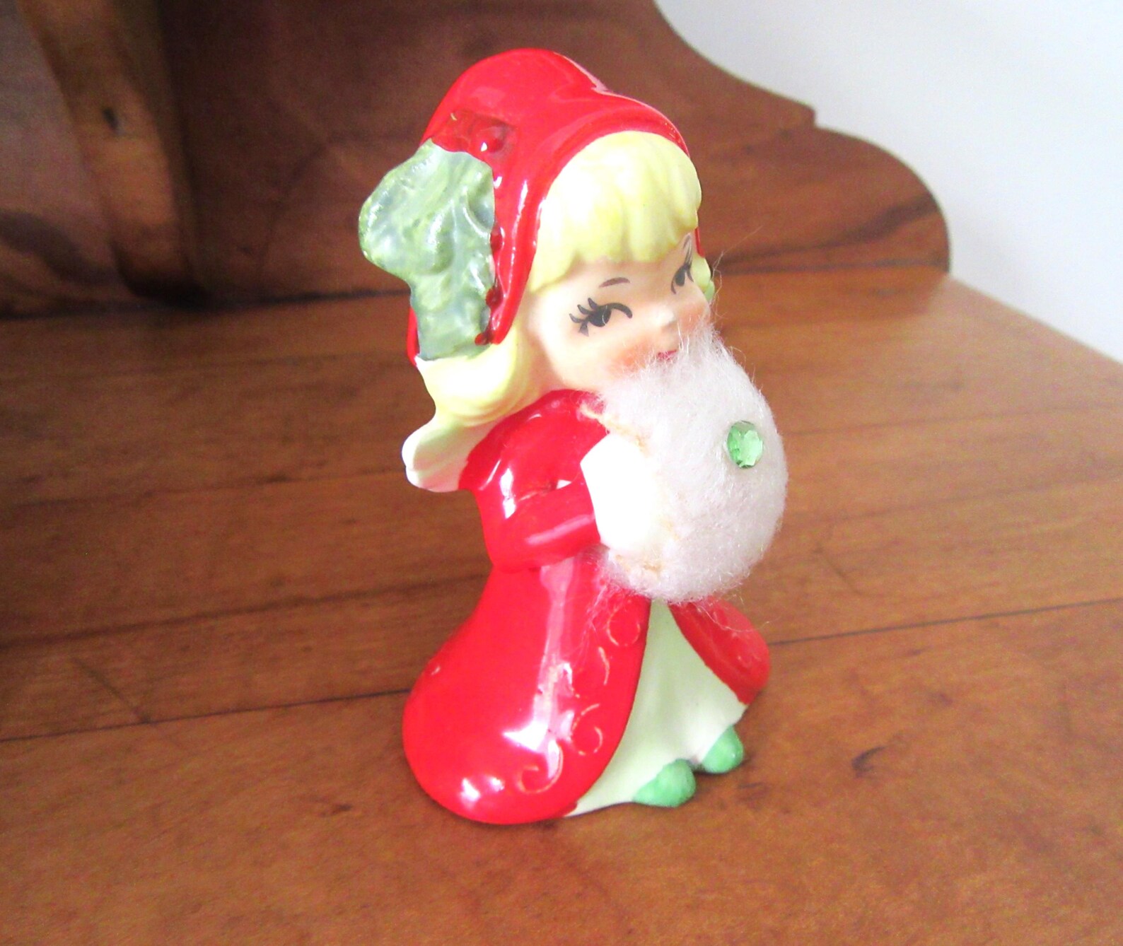 VTG 1950's LEFTON Christmas Girl Angel With Muff Figurine / Christmas ...