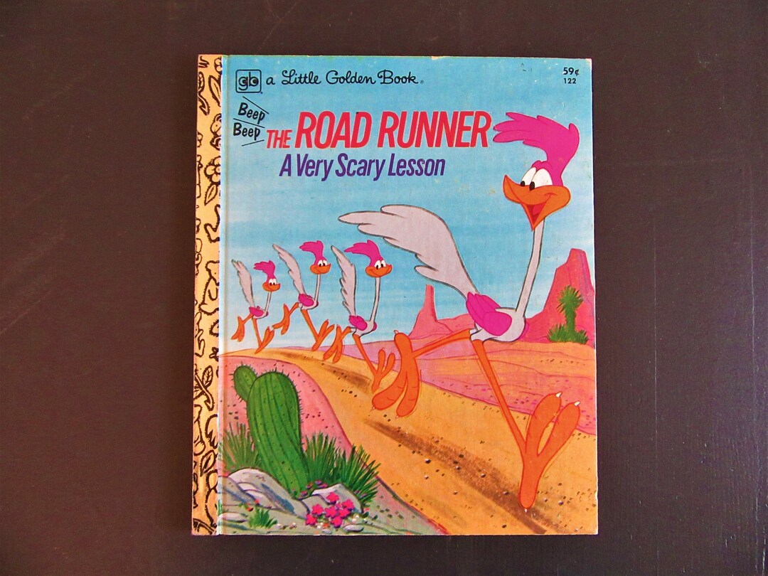 Vintage 1974 the Road Runner: A Very Scary Lesson, Little Golden Book ...
