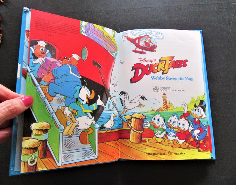 1989 Vintage DUCKTALES Webby Saves the Day / WALT DISNEY / Hardcover ...