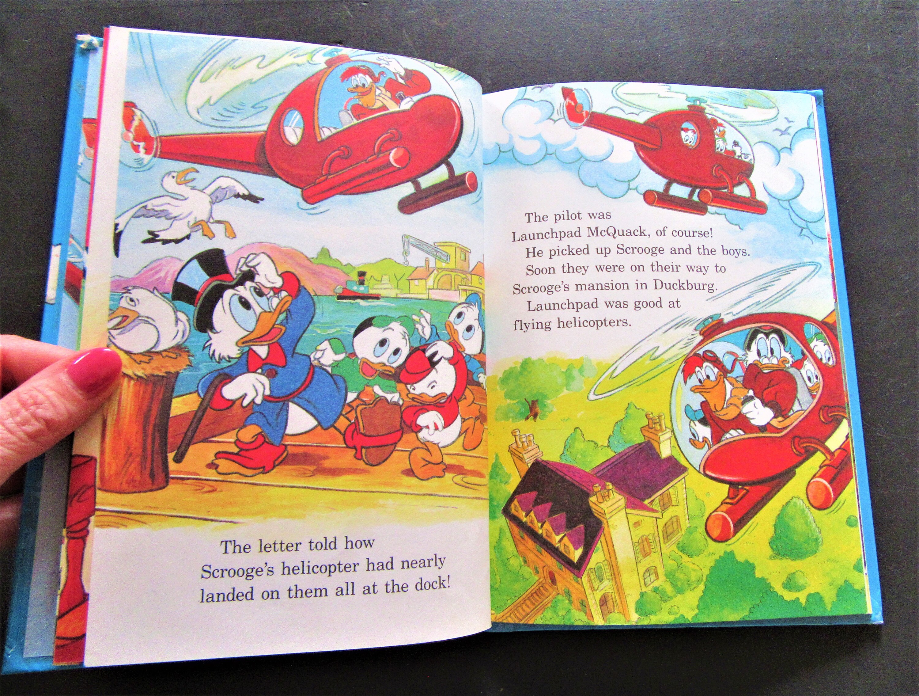 1989 Vintage DUCKTALES Webby Saves the Day / WALT DISNEY / Hardcover ...