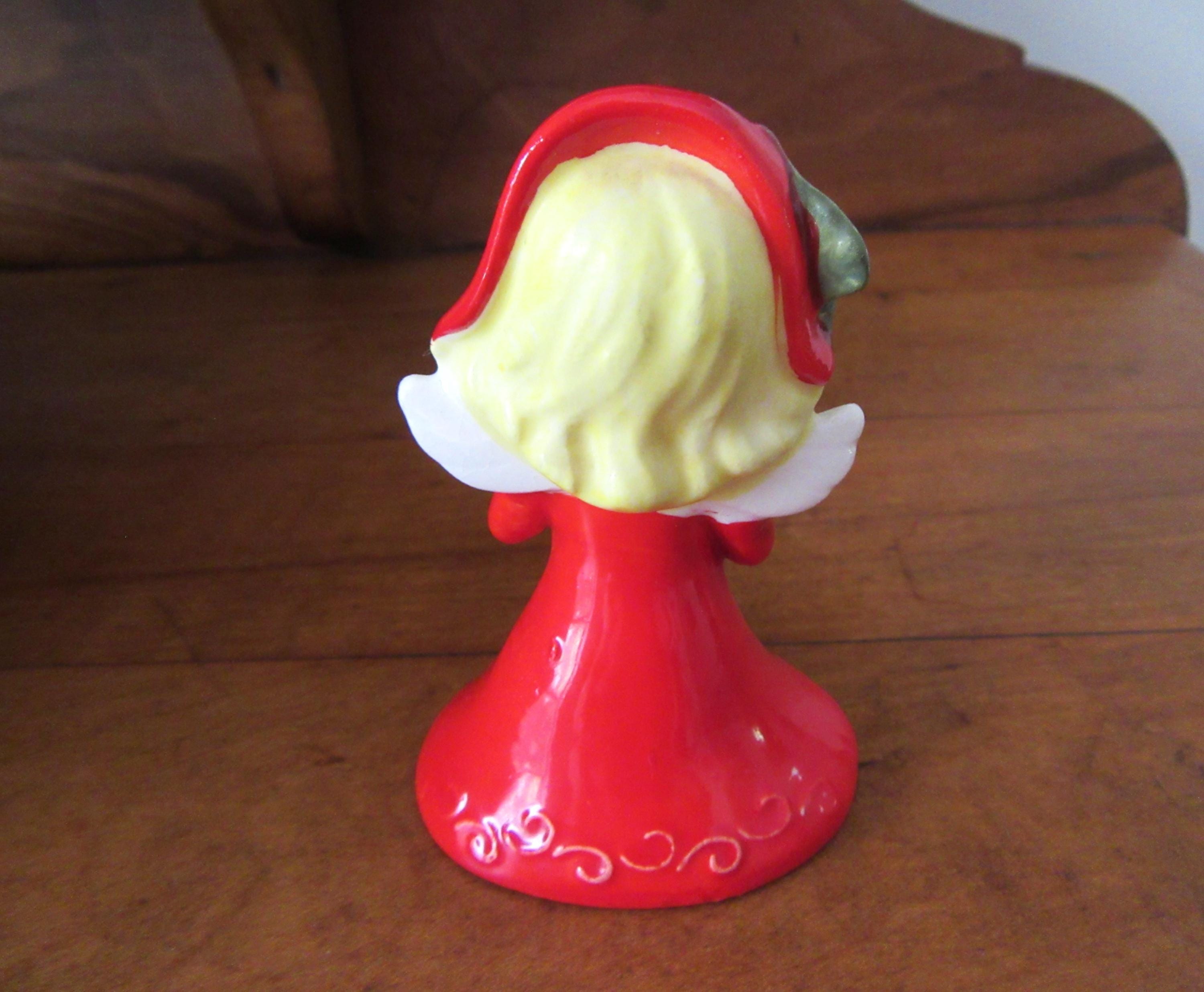 VTG 1950's LEFTON Christmas Girl Angel With Muff Figurine / Christmas ...