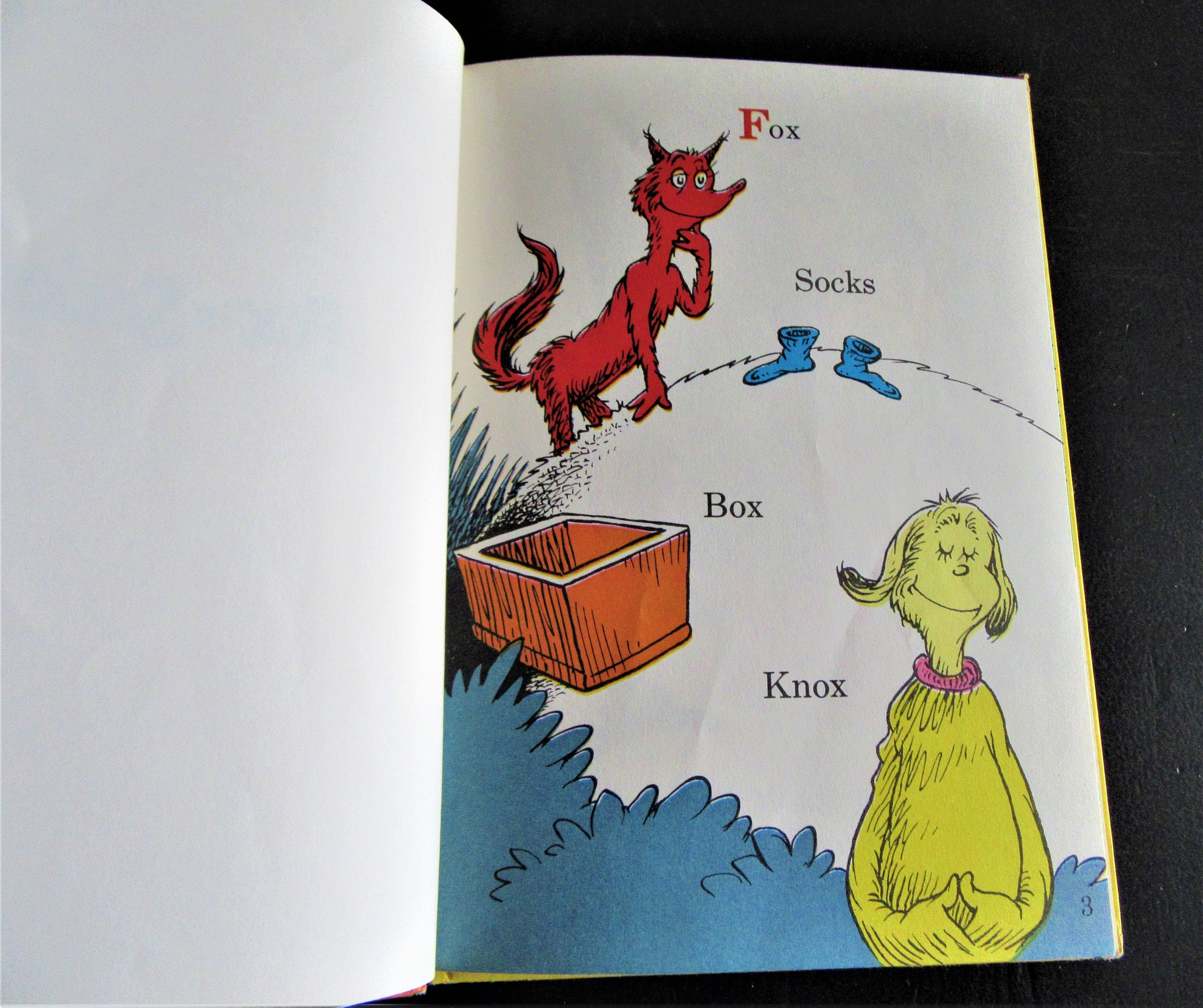 1965 Vintage Fox in Socks - Dr. Seuss Hardcover Book - Etsy