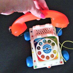 Vintage 1960's FISHER PRICE / Chatter Phone / Model 747 / Pull-a-long ...