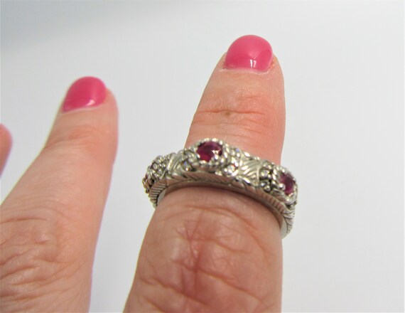 Vintage Signed JUDITH RIPKA RING / Jewelry / 925 Ster… - Gem