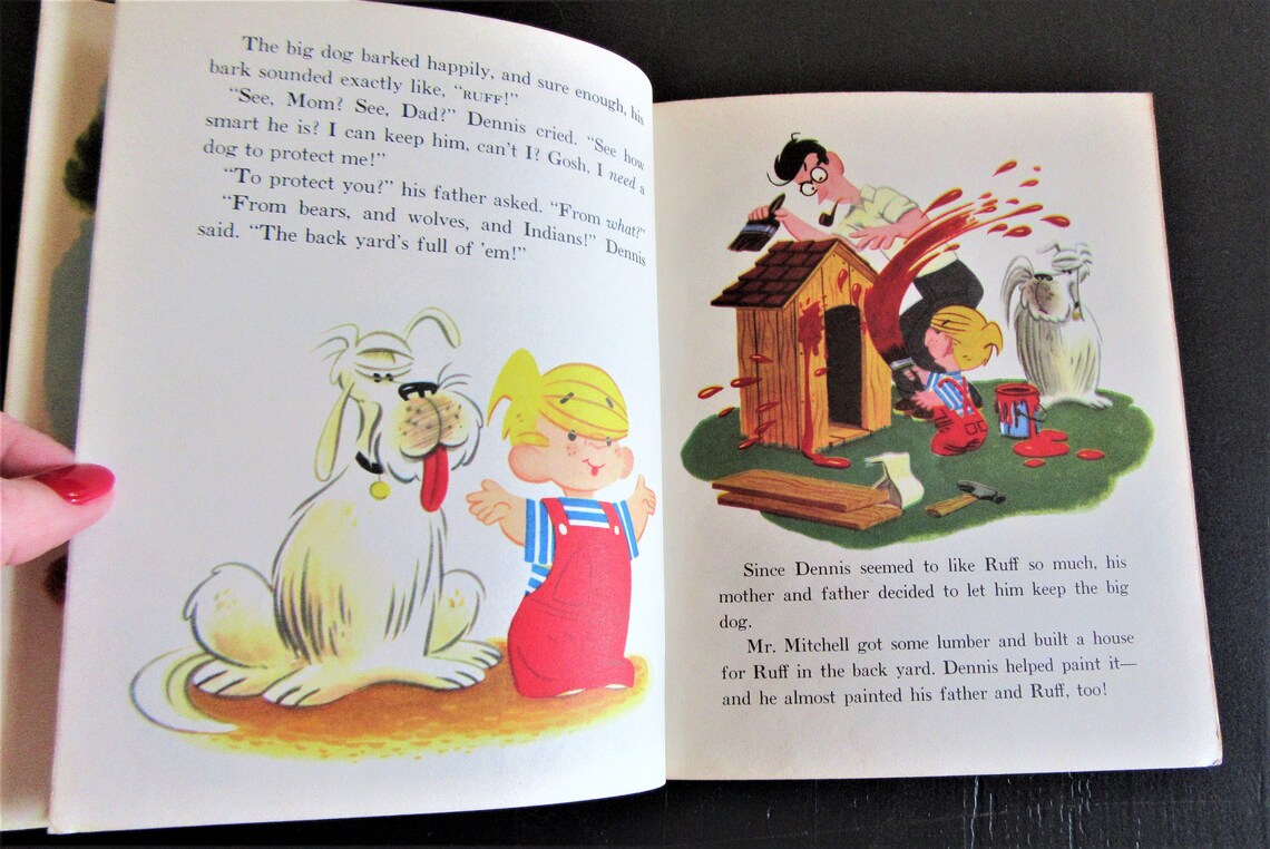 1957 Vintage DENNIS the MENACE / Rand Mcnally Elf Book / - Etsy