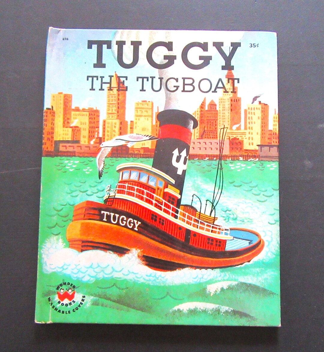 1958 "tuggy the Tugboat" by Jean Horton Berg / Wonder Book ...