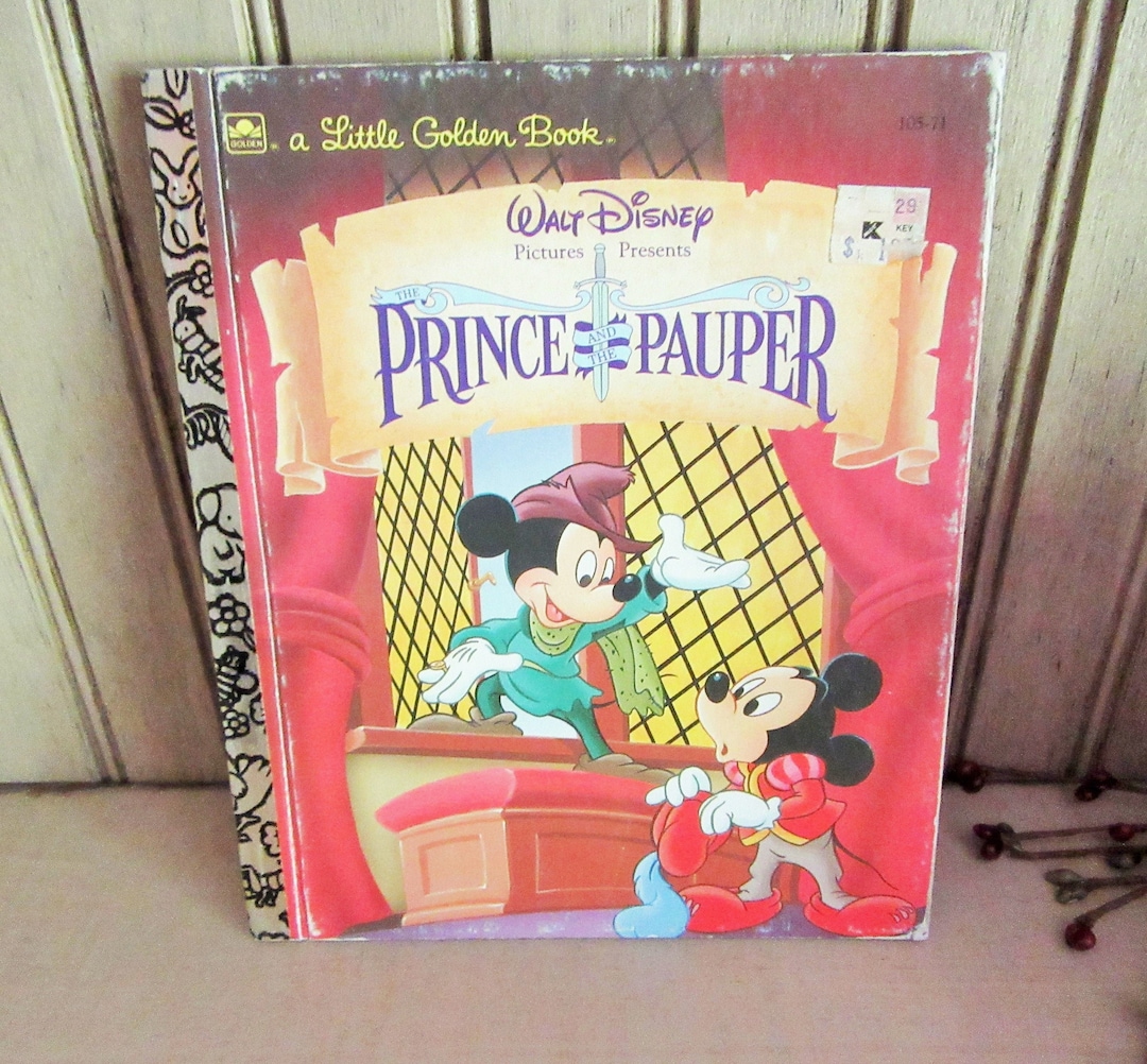 Vintage 1990 Disney's the Prince and the Pauper Little Golden Book - Etsy