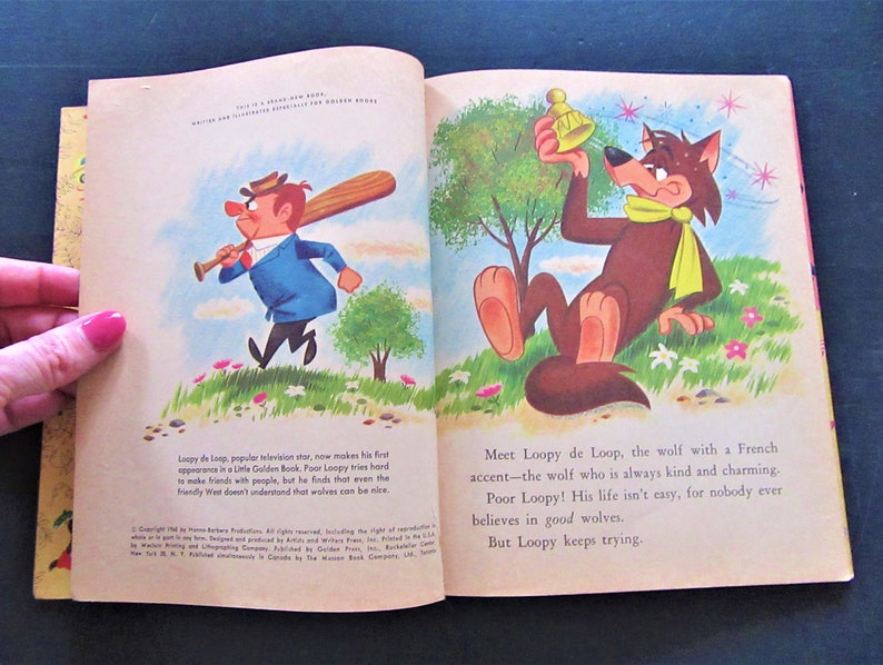 1960 Loopy De Loop Goes West: Vintage Little Golden Book, First Edition ...