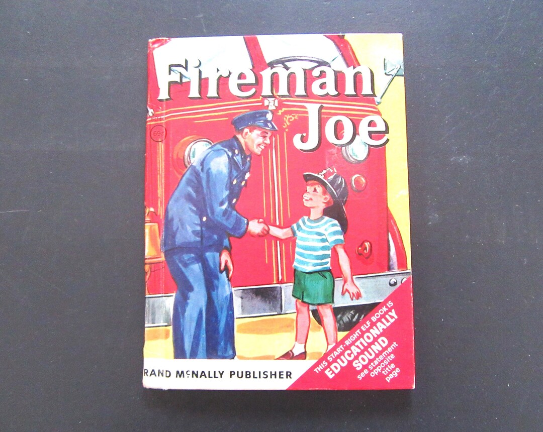 1959 FIREMAN JOE Rand Mcnally Start-right Elf Books / Children's Book ...