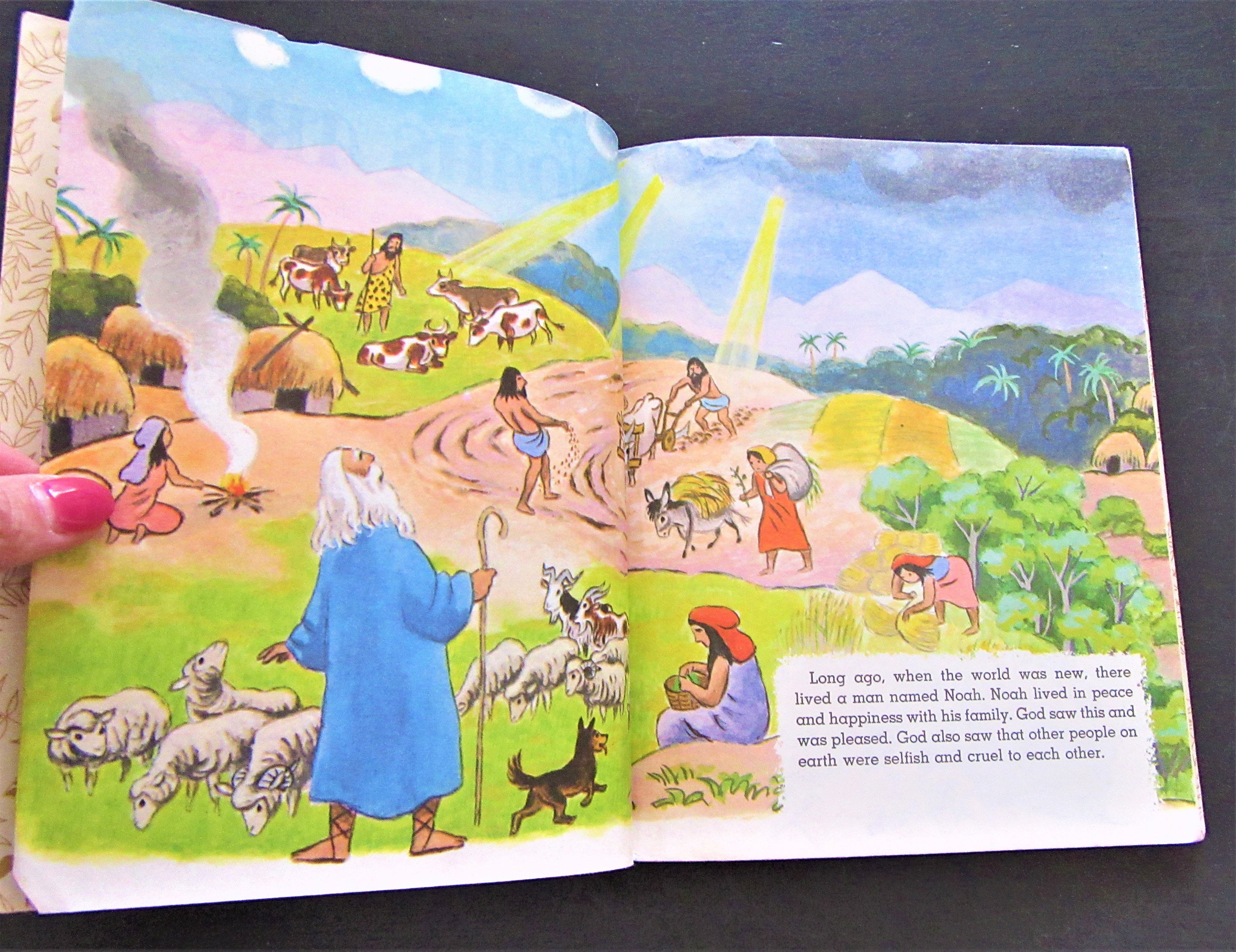 1969 Vintage NOAH'S ARK / Little Golden Book / Religious / - Etsy