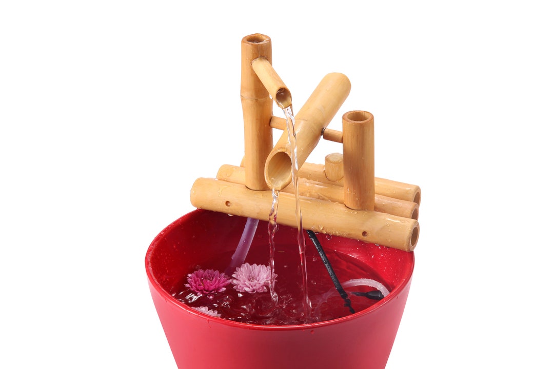 Rocking Bamboo Fountain - Japanese Time Keeper With 6", 12" or 18" Base ...