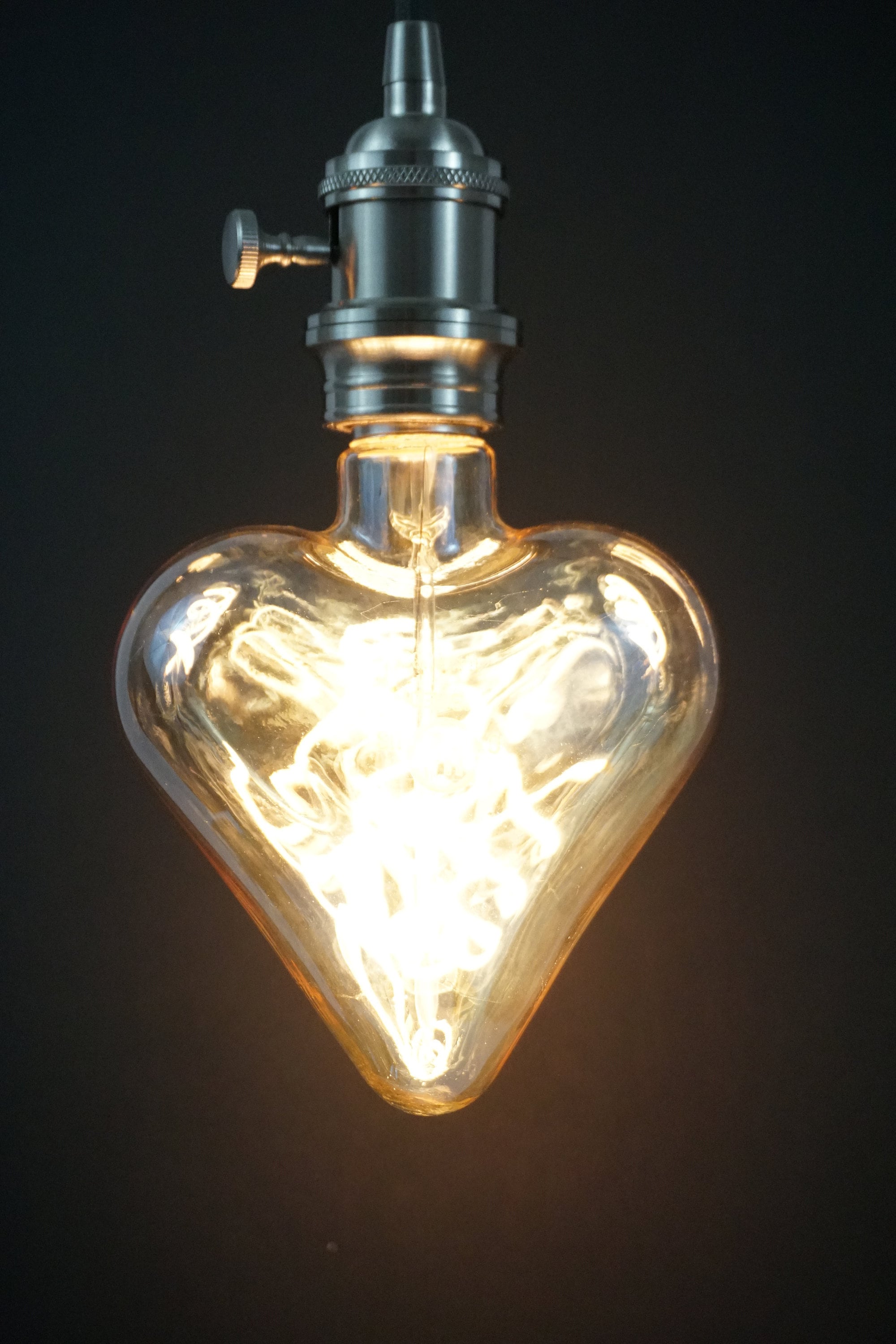 Bulb Edison Antique LED Light Heart Shapes Pack of 2 - Etsy