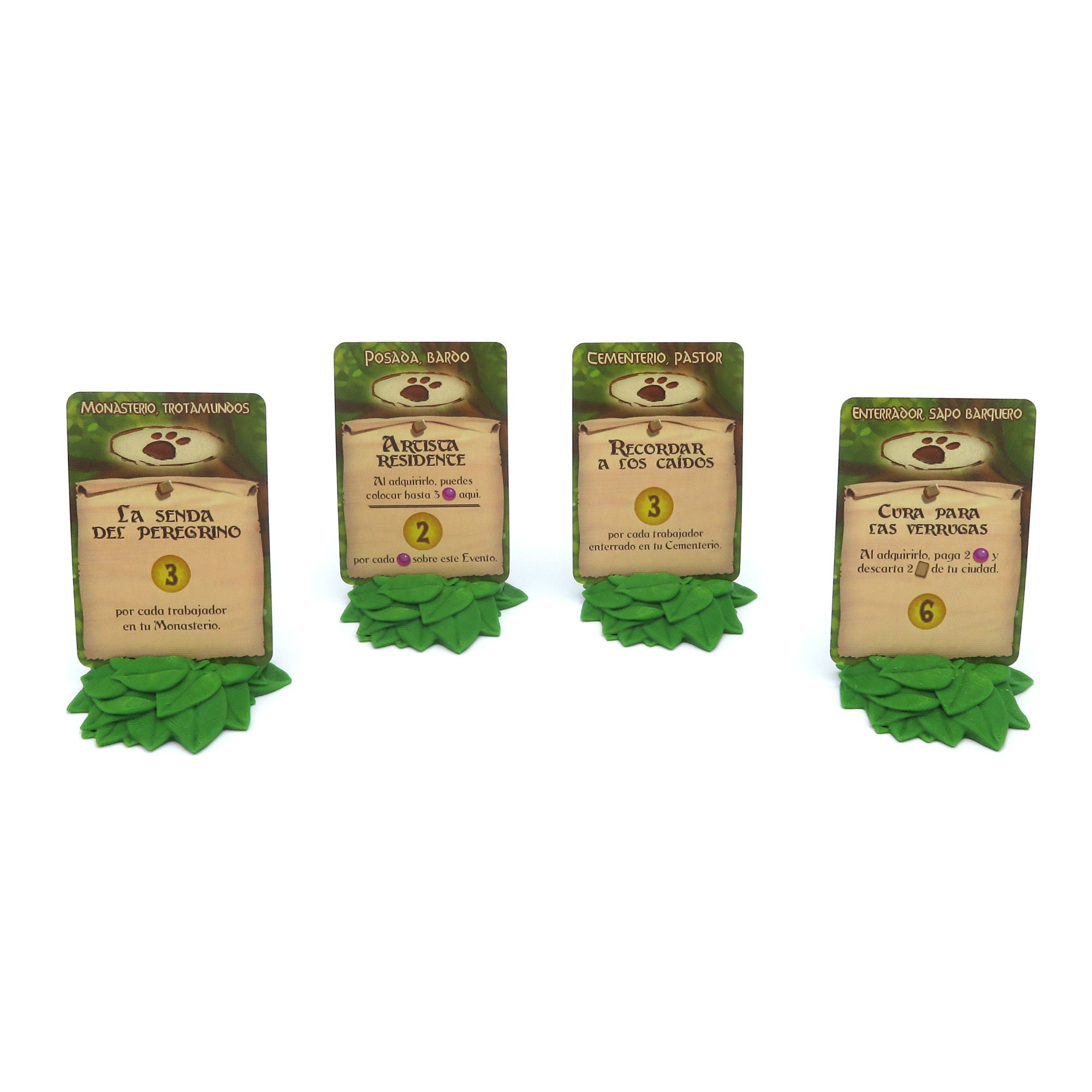 Leaf Card Holders for Everdell 4 Pieces unofficial - Etsy