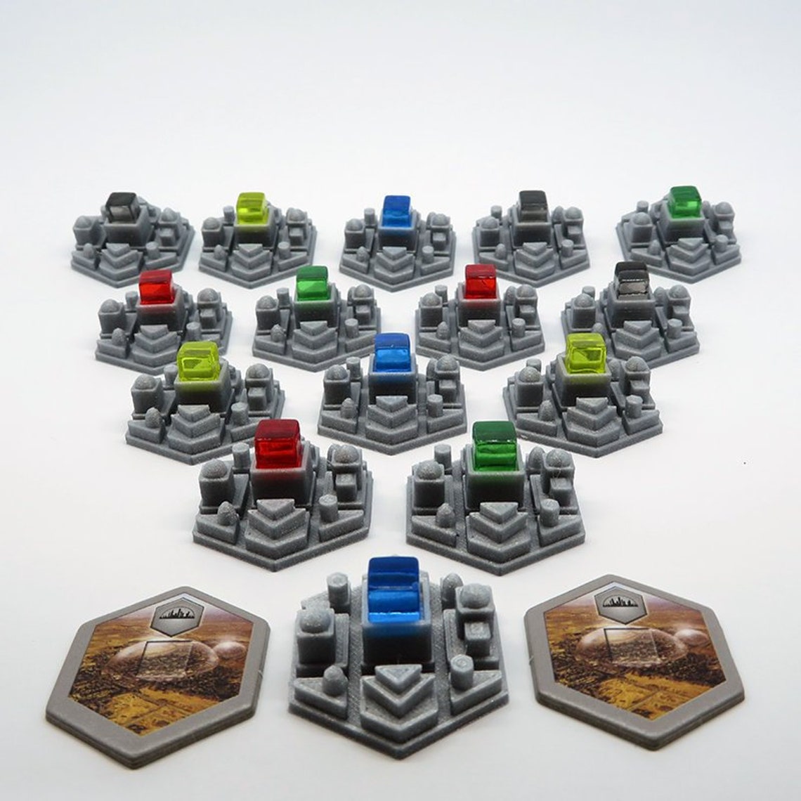 City Tiles for Terraforming Mars 15 Pieces - Etsy