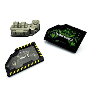 Engines for Nemesis - 3 Pieces. Engine Status Token Holder / Container ...