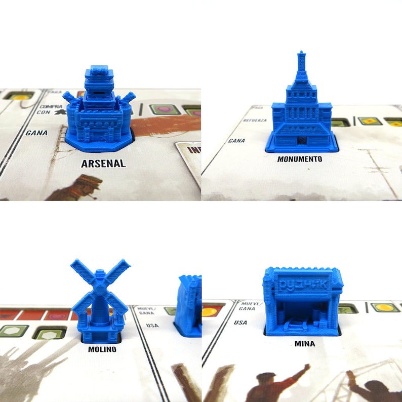 Scythe Compatible Token Set - 9 Factions, 108-piece 3D Upgrade Kit ...