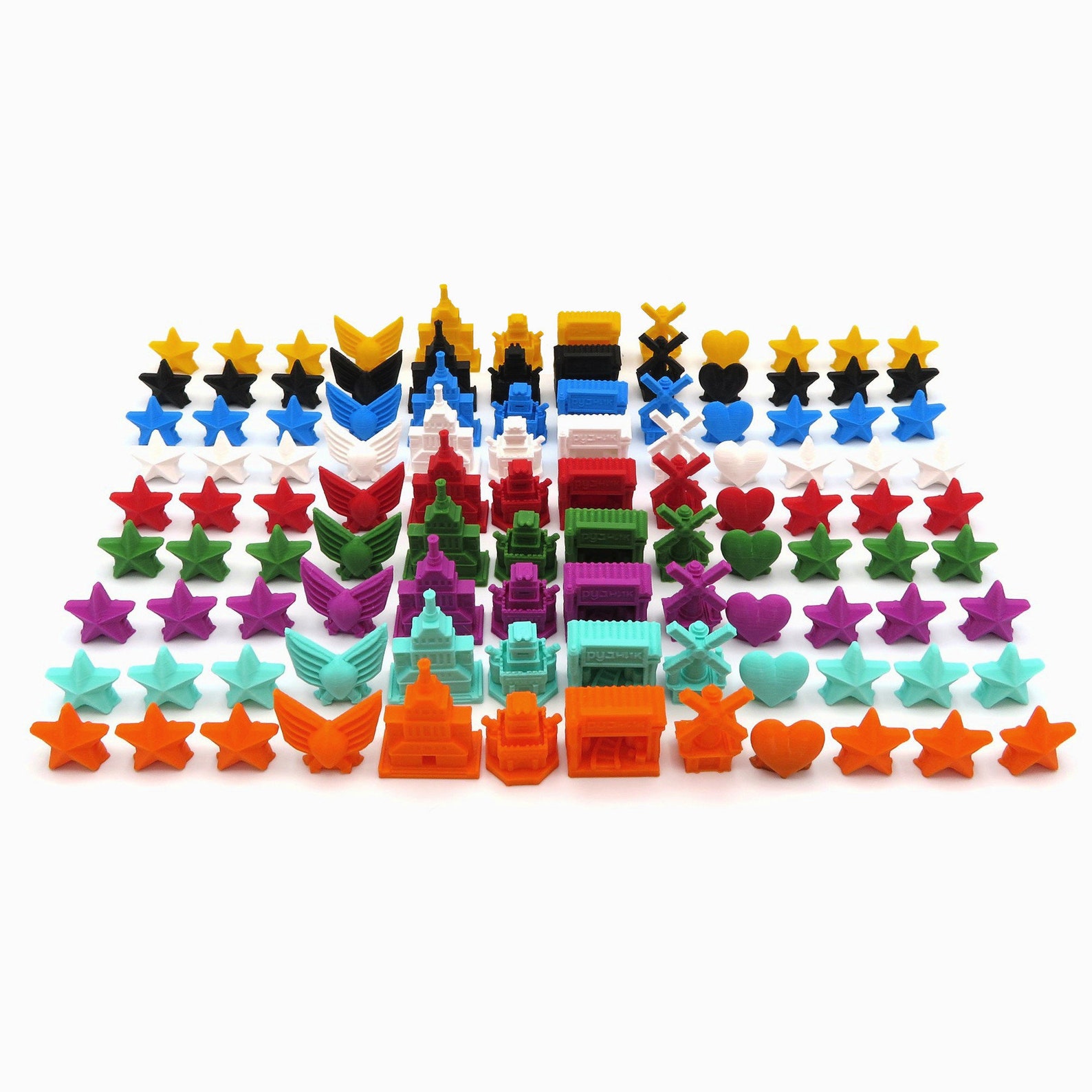 9 Faction Token Set for Scythe - 108 Pieces | Base Game + Invaders ...