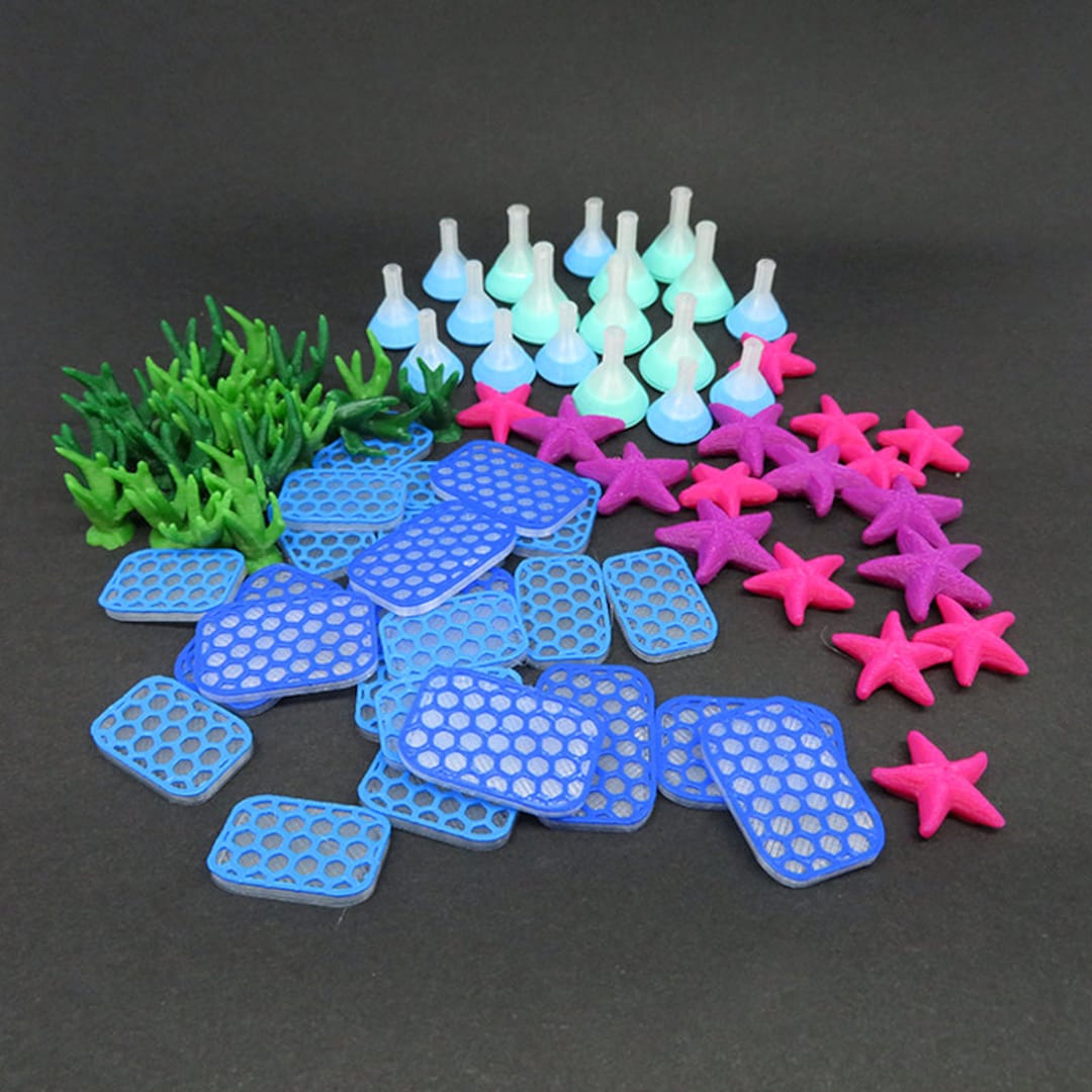 Resource Tokens for Underwater Cities - 100 Pieces | Biomatter, Kelp ...