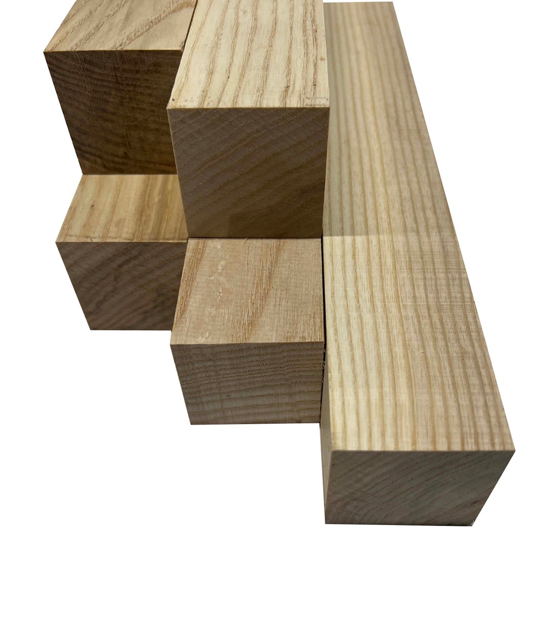 Pack of 5, Turning Wood Blank(2"x 2")| American White Ash | Wood Lathe ...