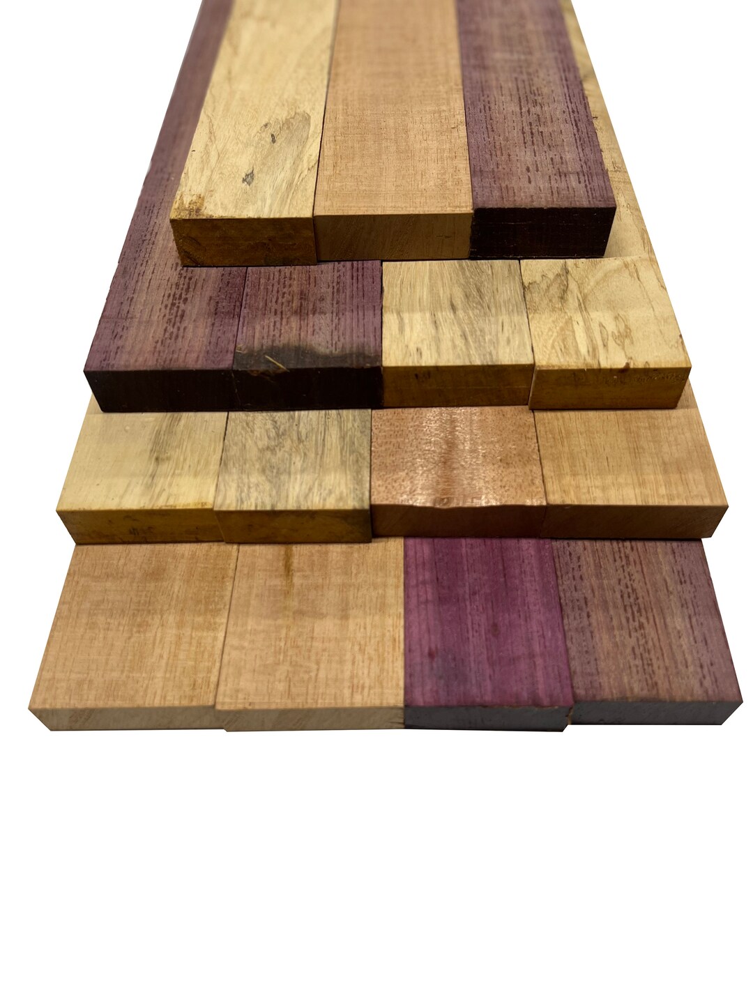 Exotic Wood Zone Variety Pack of 15 Spalted Tamarind,purpleheart ...